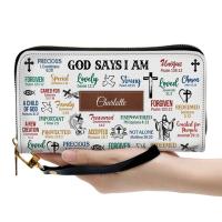 China Minibook Long PU Leather Zip Wallet for Women Fashion Anti-Theft Clutch 20cm for sale