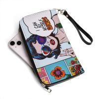 China Minibook Long PU Leather Zip Wallet for Women Fashion Anti-Theft Clutch 20cm for sale