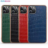 China Shockproof Luxury Crocodile Skin Pattern Leather Phone Case for iPhone 12 13 14 Pro Max 15cm for sale