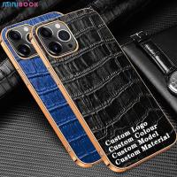 China Shockproof Luxury Crocodile Skin Pattern Leather Phone Case for iPhone 12 13 14 Pro Max 15cm for sale