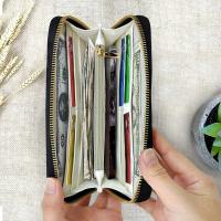 China PU Leather Long Wallet for Men Anti-Theft RFID Blocking Bifold Wallet 20x11x2.6cm for sale