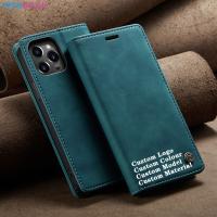 China Minibook Genuine Vegetable Tanned Leather Phone Case for iPhone 14 13 Full Protective Custom for sale