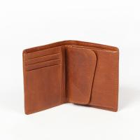 China RFID Blocking Genuine Cowhide Leather Men's Wallet Multi Card Slot Short Wallet 11cm for sale