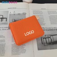 China Korean Style Fashion Small Card Holder Wallet with Trendy College Pendant PU Leather 12cmx10cm for sale