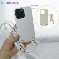 China Compatible For Iphone Minibook Customize Logo Lanyard Mobile Cover Cellphone Casing for sale
