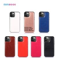 China Minibook 0.05kg PU Leather Protective Phone Case for iPhone 13 12 Custom Logo for sale