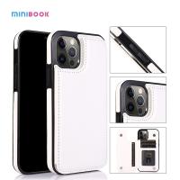 China Minibook 0.05kg PU Leather Protective Phone Case for iPhone 13 12 Custom Logo for sale