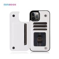 China Minibook 0.05kg PU Leather Protective Phone Case for iPhone 13 12 Custom Logo for sale