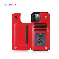 China Minibook 0.05kg PU Leather Protective Phone Case for iPhone 13 12 Custom Logo for sale
