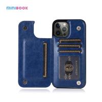 China Minibook 0.05kg PU Leather Protective Phone Case for iPhone 13 12 Custom Logo for sale