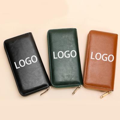 China Women's Cash Stuffing Wallet with Design Thread Pattern 8x4 Inch Custom Logo for sale