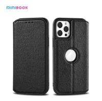 China Waterproof Minibook Magnetic PU Leather Phone Case for iPhone 12 Pro 15x7.5cm for sale