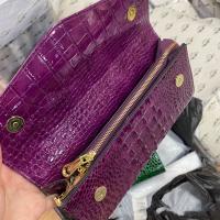 China Genuine Leather Bridal Clutch Evening Bag Envelope Shape Alligator Pattern Women Handbag 25cm for sale