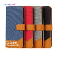 China Shockproof PU Leather Phone Flip Wallet Case with Card Holder and Foldable Stand 17x10x2cm for sale