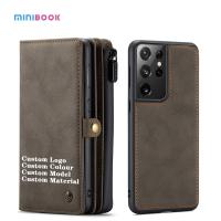 China Minibook PU Leather Phone Case for Samsung S21 Ultra Slim Lightweight 0.05kg for sale