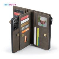 China Minibook PU Leather Phone Case for Samsung S21 Ultra Slim Lightweight 0.05kg for sale