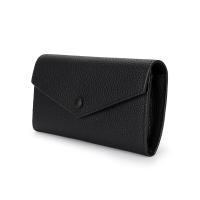 China Custom Logo Trendy Long Envelope Ladies Wallet PU Leather 19cm x 10cm OEM/ODM for sale