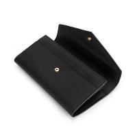 China Custom Logo Trendy Long Envelope Ladies Wallet PU Leather 19cm x 10cm OEM/ODM for sale