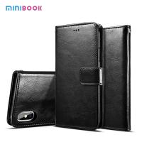 China Minibook PU Leather Flip Phone Case for Wiko Power U20 Custom Logo 15x7.5x1.5cm for sale