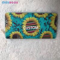 China Custom Cow Print Aztec Cactus Smart Wallet RFID Blocking Bifold for Men Women for sale