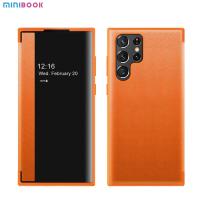 China Custom Logo PU Leather Minibook Case for Samsung Galaxy S23 Ultra 16cm Waterproof Sport Cover for sale