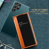China Custom Logo PU Leather Minibook Case for Samsung Galaxy S23 Ultra 16cm Waterproof Sport Cover for sale
