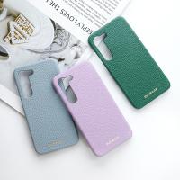 China Custom Waterproof Genuine Leather Phone Case for Samsung Galaxy S23 Ultra Shockproof 360 Protection for sale