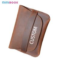 China Genuine Leather Bifold Wallet for Men with 8 Card Slots RFID Blocking 11cm x 8cm for sale