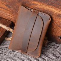 China Genuine Leather Bifold Wallet for Men with 8 Card Slots RFID Blocking 11cm x 8cm for sale