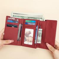China Customizable Ladies Anti-Theft Genuine Leather Wallet with Zipper Pocket and Card Holder 21.5cm for sale
