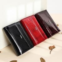 China Customizable Ladies Anti-Theft Genuine Leather Wallet with Zipper Pocket and Card Holder 21.5cm for sale