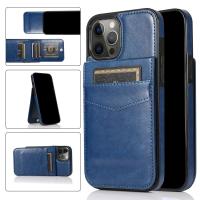 China PU Leather Flip Stand Card Holder Wallet Phone Case for iPhone 15 Pro Max 15x7.5cm for sale