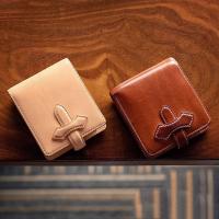 China Men's Bi-fold Genuine Leather Wallet with 8 Card Slots and Coin Pocket for sale