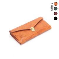 China Genuine Leather Long Wallet for Men Anti-Theft RFID Zipper Wallet 19.5cm x 9.5cm for sale