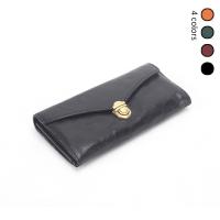 China Genuine Leather Long Wallet for Men Anti-Theft RFID Zipper Wallet 19.5cm x 9.5cm for sale