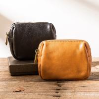 China Handmade Cowhide Vegetable Tanned Leather Long Wallet Clutch Bag for Men 13cm for sale