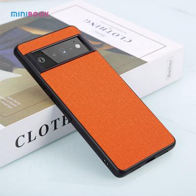 China Protective PU Back Cover Phone Case for Google Pixel 6 Pro Pixel 7 Shockproof Durable for sale