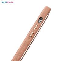 China Genuine Leather Minibook Phone Case for iPhone 14 Pro Max Full Edge Cover Custom Logo 6.7 Inch for sale