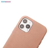 China Genuine Leather Minibook Phone Case for iPhone 14 Pro Max Full Edge Cover Custom Logo 6.7 Inch for sale