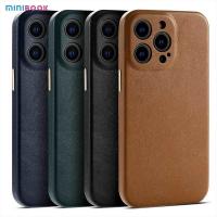 China Shockproof Lens Protection PU Leather Case for iPhone 11 12 13 14 Pro Max 6.7 Inch for sale