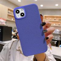 China Full Wrapped Fold Edge Leather Phone Case for iPhone 14 Pro Max Plus 6.7 Inch for sale