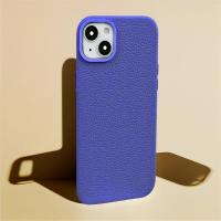 China Waterproof Full Wrapped Fold Edge Pebble Grain Phone Case for iPhone 13 Pro 14 Pro Max 6.1 inch 6.7 inch for sale