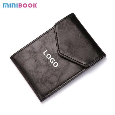 China Genuine Leather Anti-Theft Card Wallet for Men Japanese Style RFID Blocking 10.5x7.5cm for sale