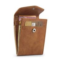 China Genuine Leather Anti-Theft Card Wallet for Men Japanese Style RFID Blocking 10.5x7.5cm for sale