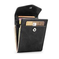 China Genuine Leather Anti-Theft Card Wallet for Men Japanese Style RFID Blocking 10.5x7.5cm for sale