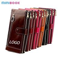 China Genuine Leather RFID Anti-Theft Long Wallet with Coin Clutch for Men 19.4cm for sale