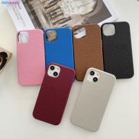 China Custom Pebble Leather Phone Back Cover Luxury Litchi Texture Case for iPhone 13 14 for sale