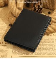 China Waterproof First-Layer Cowhide Wallet with Multi-Card Slots and Anti-Magnetic Function for sale