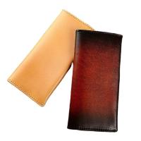 China Anti-Theft Cowhide Long Wallet for Men First Layer Leather 20cm RFID Blocking for sale