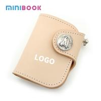 China Handmade Vegetable Tanned Cowhide Short Wallet for Women First Layer Leather 12cm x 9cm for sale
